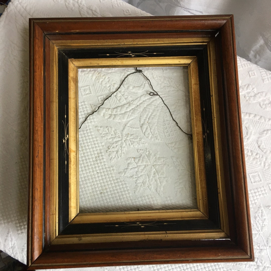 Antique Deep Frame Picture Frame. Two Metallic Gold Frames and One ...