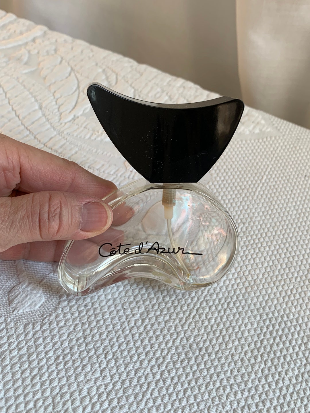 Vintage Cote D'azur Spray Perfume Bottle. Avon Asymmetrical Eau De ...