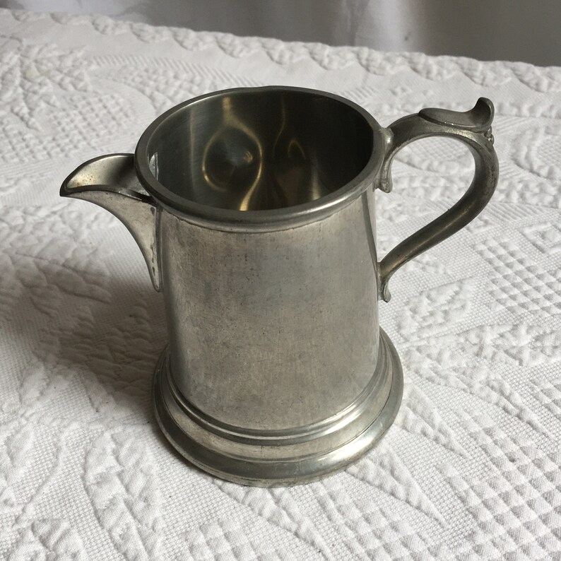 Vintage Colonial Pewter Cream and Sugar by Smyth. Made in England ...