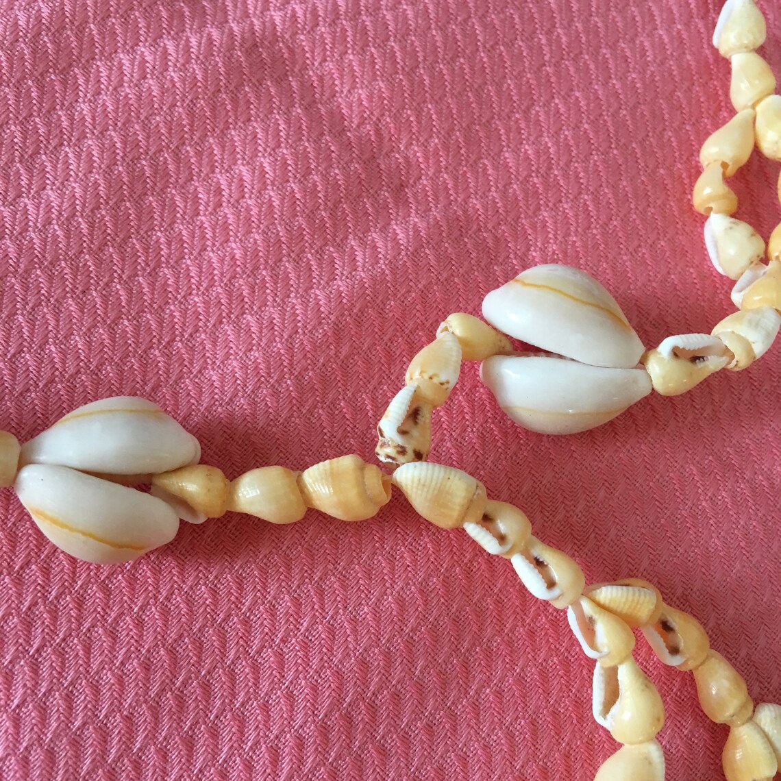 Vintage Shell Necklace. Strand of Cone Shaped Shells With | Etsy