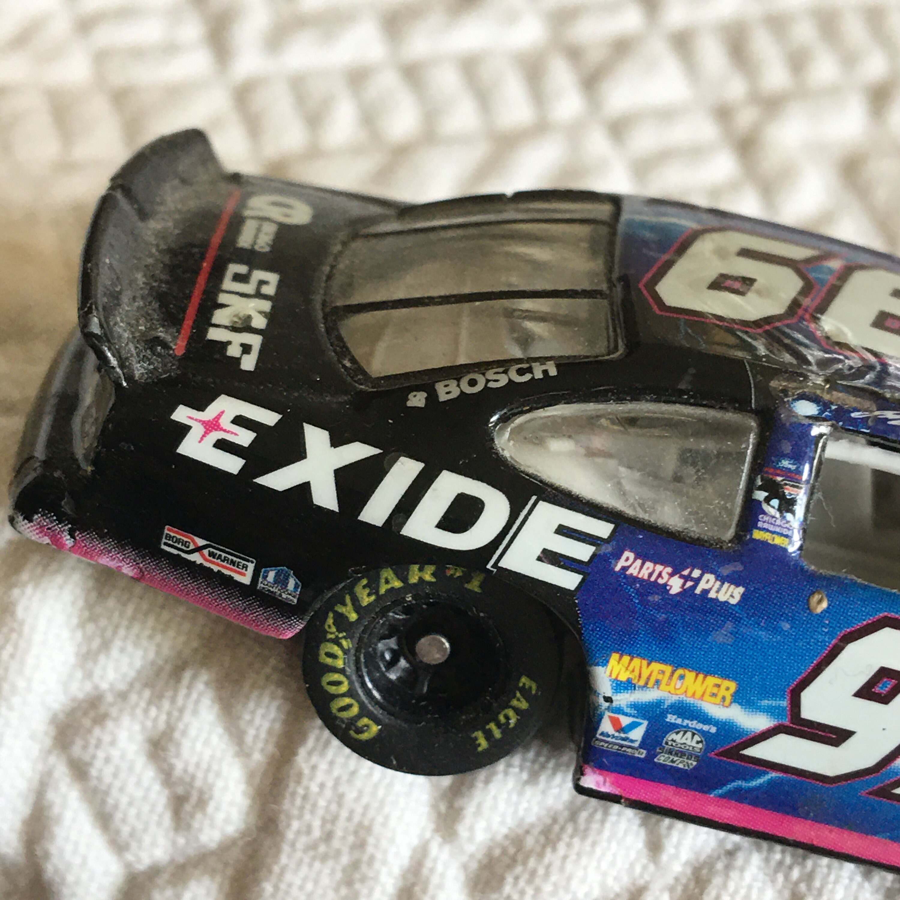 Hallmark Large Exide Jeff Burton Plastic Sign Nascar Racing Memorabilia ...