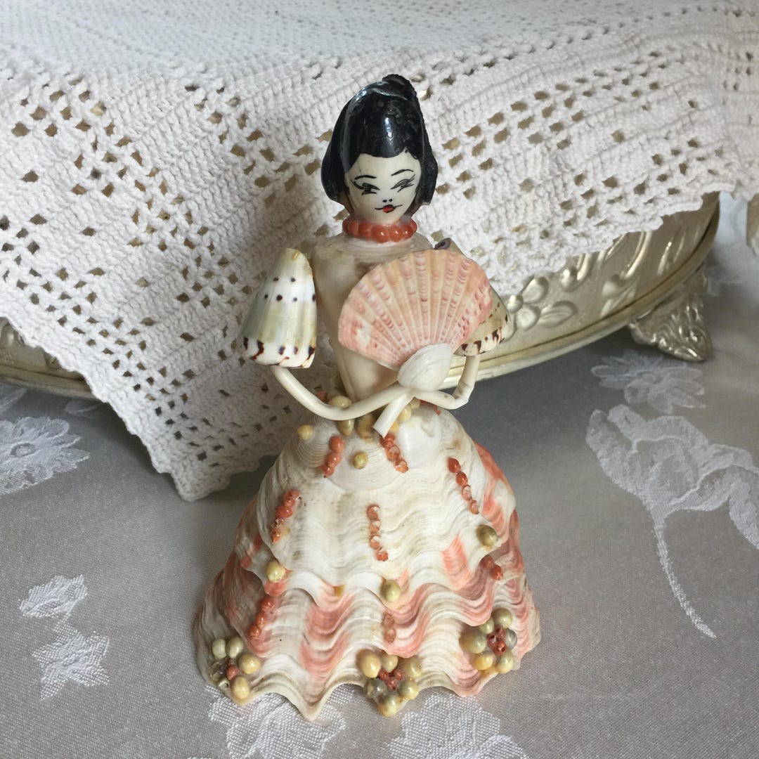 Vintage Seashell Doll Figurine. Wonderful Natural Creation With ...