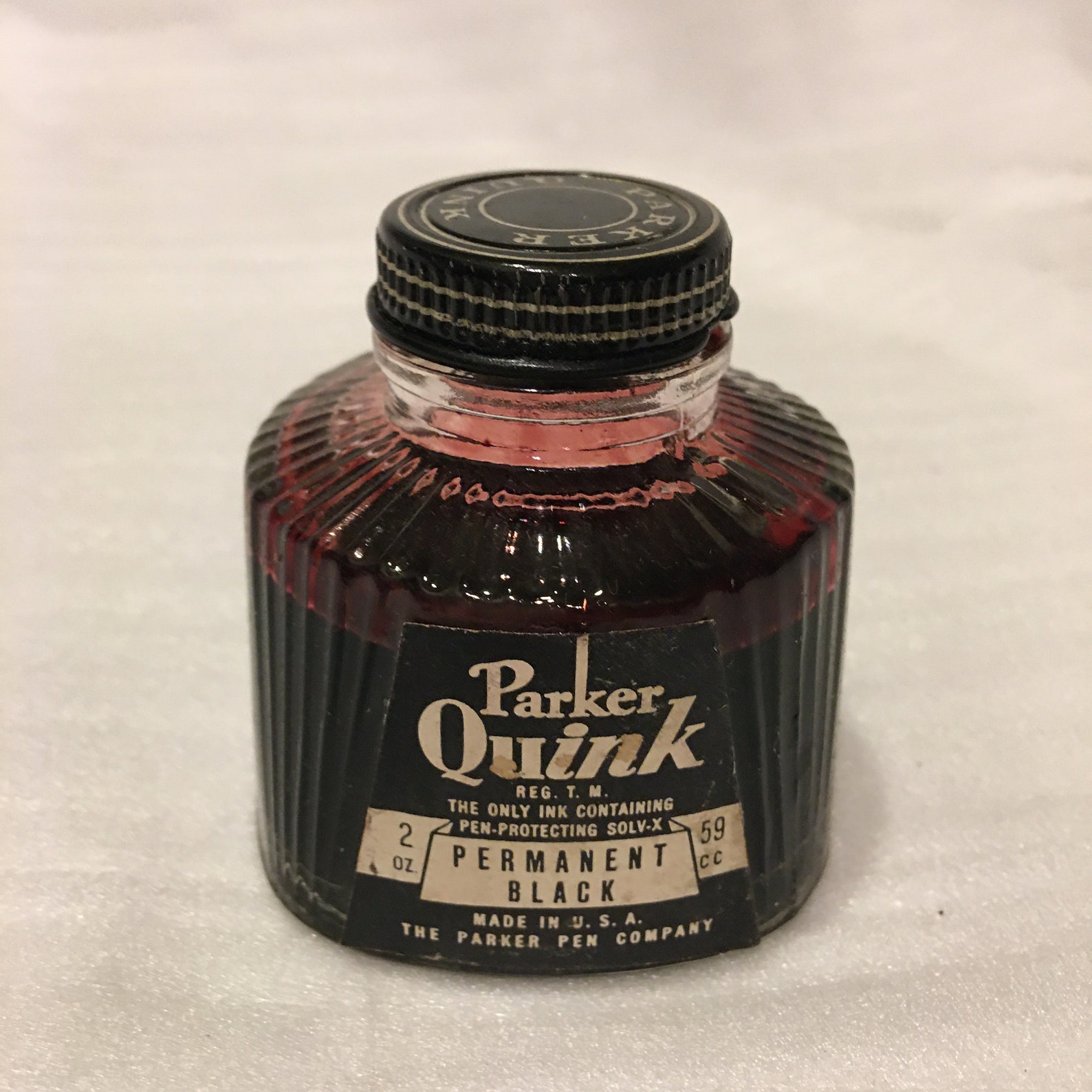 Vintage Permanent Black Parker Quink Ink for Fountain Pen or | Etsy