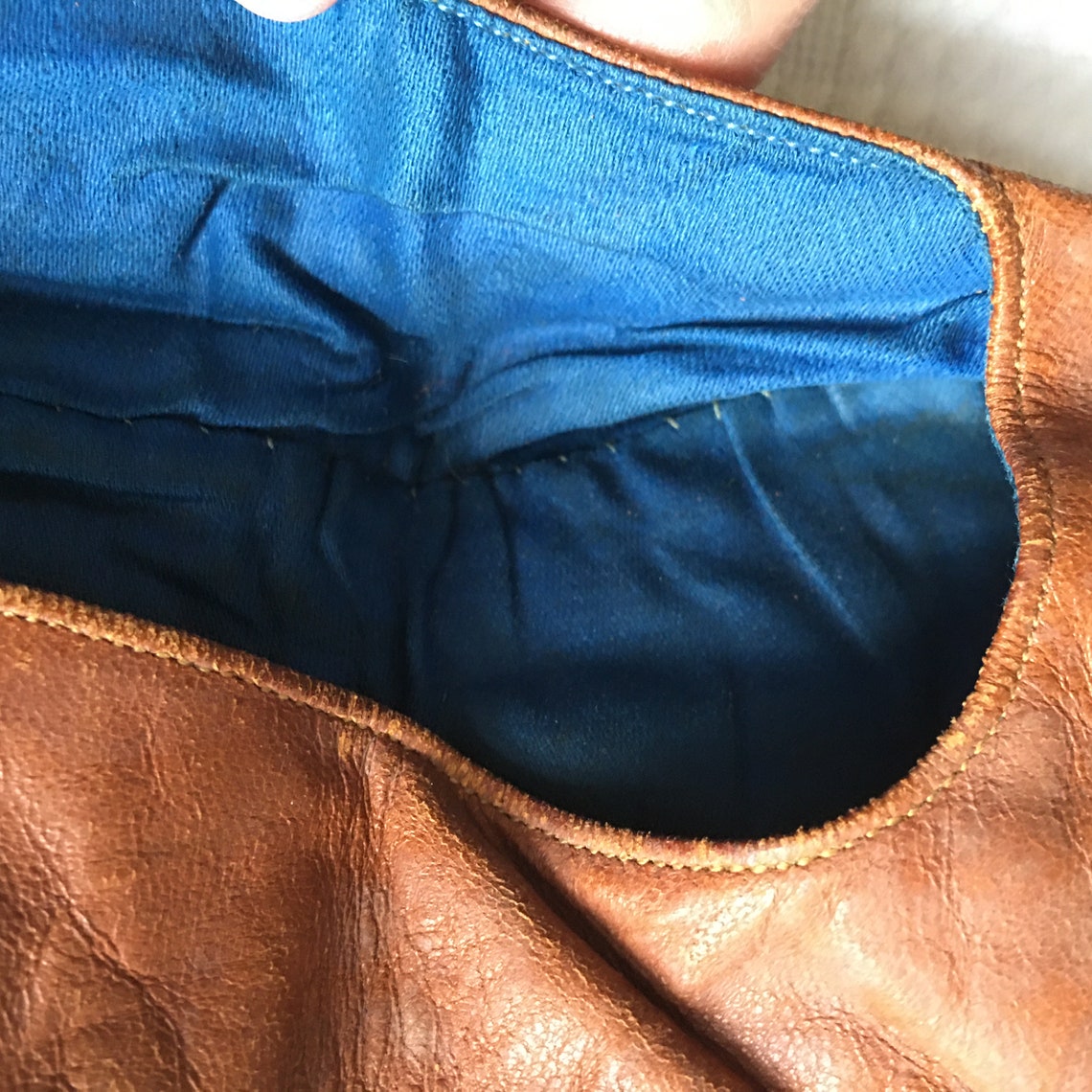 Vintage Leather Slippers in Leather Pouch With Snap Closure. Polished ...