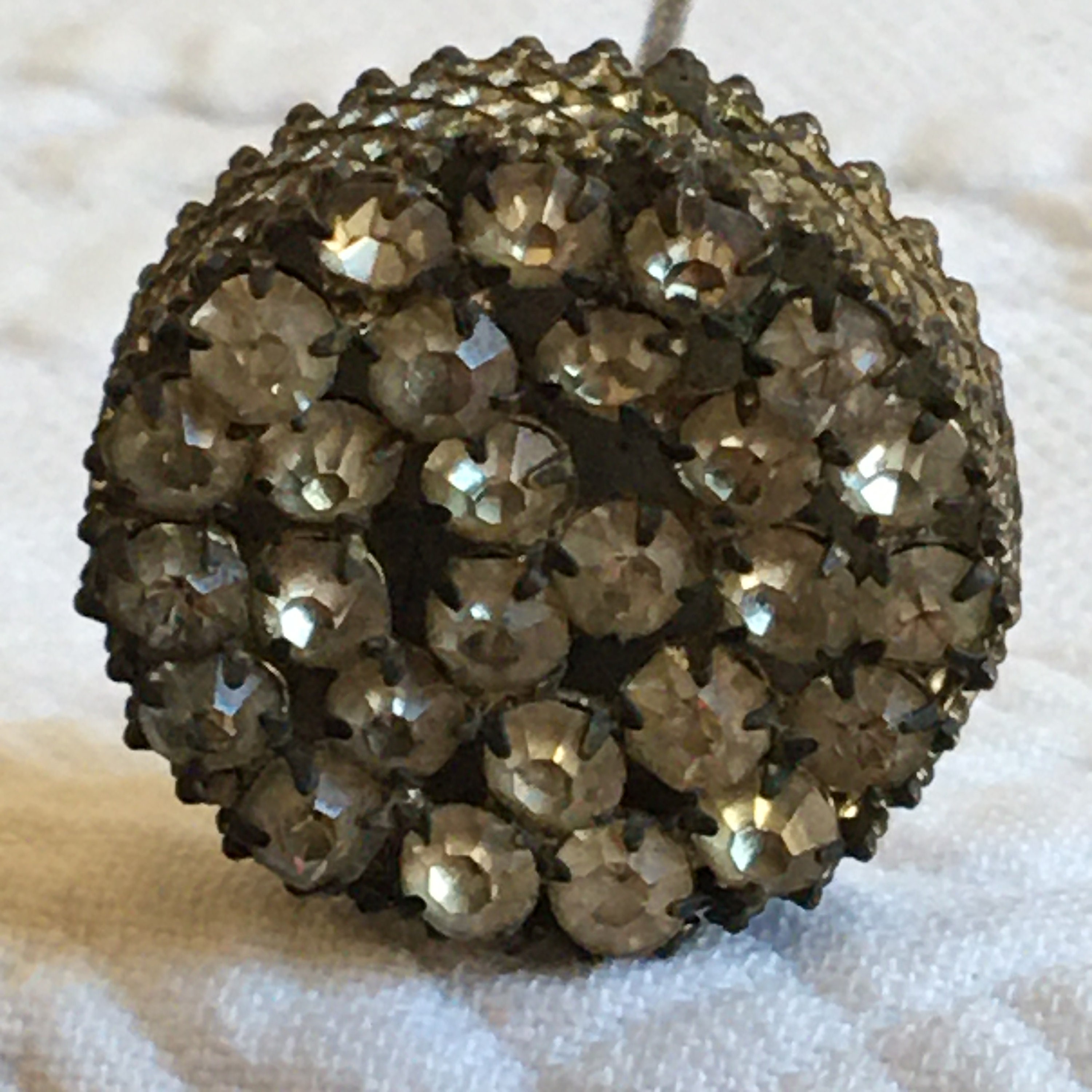 Victorian Hat Pin, Filigree Rhinestone Gold HAT PIN. 27 Rhinestones on ...