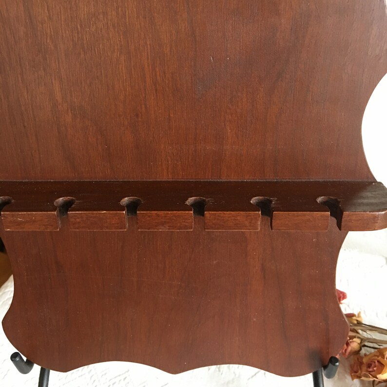 Vintage Wooden Spoon Rack Display Board. Shaped Scalloped Edge - Etsy