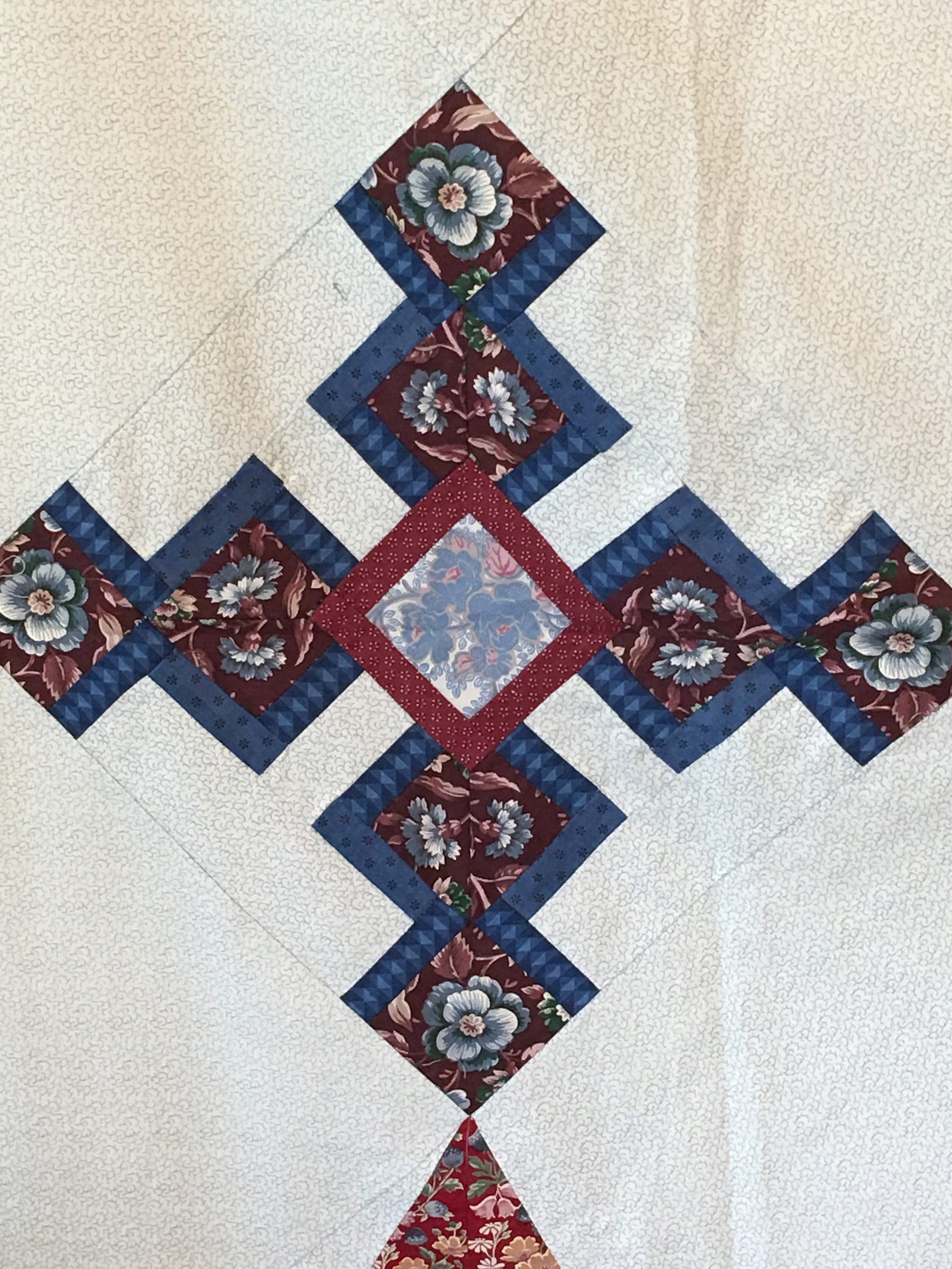 Handmade 9 Beautiful Blue and Pink Quilt Blocks Designed by - Etsy