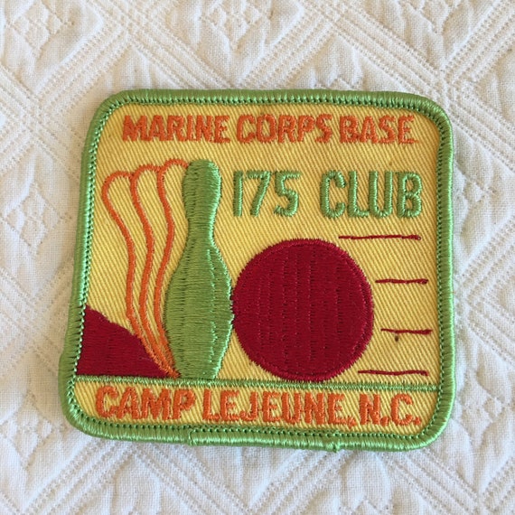 Vintage Marine Corps Bowling Patches. Base 175 Club C… - Gem