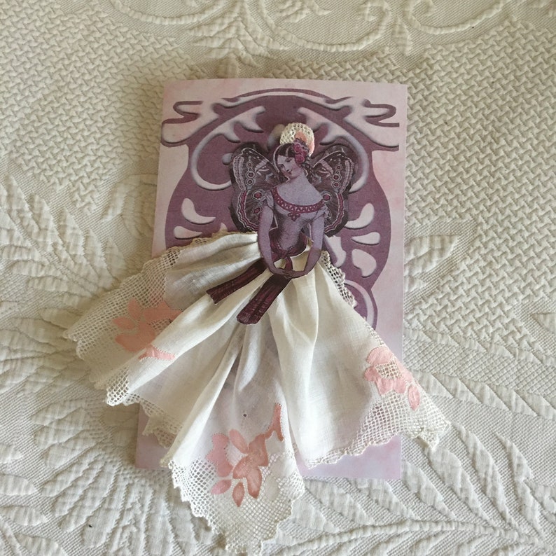 Vintage Handkerchief Greeting Card. Choose Your Card. Lady | Etsy