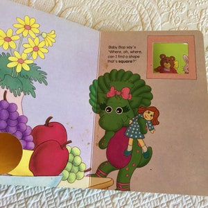 Vintage 1993 Baby Bop Discovers Shapes. Cardboard Page Baby Book by ...