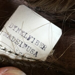 Vintage Dynel Fiber Doll Wig. Made in USA. 4" to 4 1/2" Doll Head ...