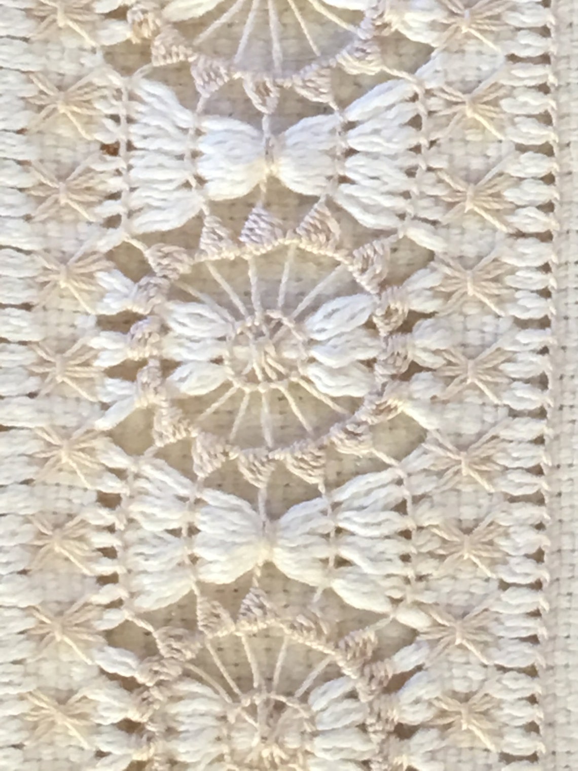 Vintage Cream Clutch Purse With Pulled Thread Design. Cotton - Etsy