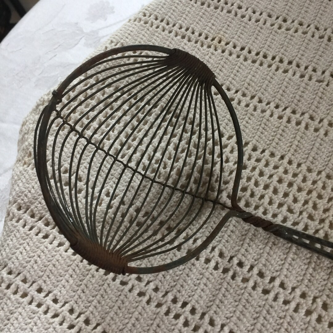 Vintage Wire Straining Ladle. Unique Wire Strainer. Great for Cooking ...