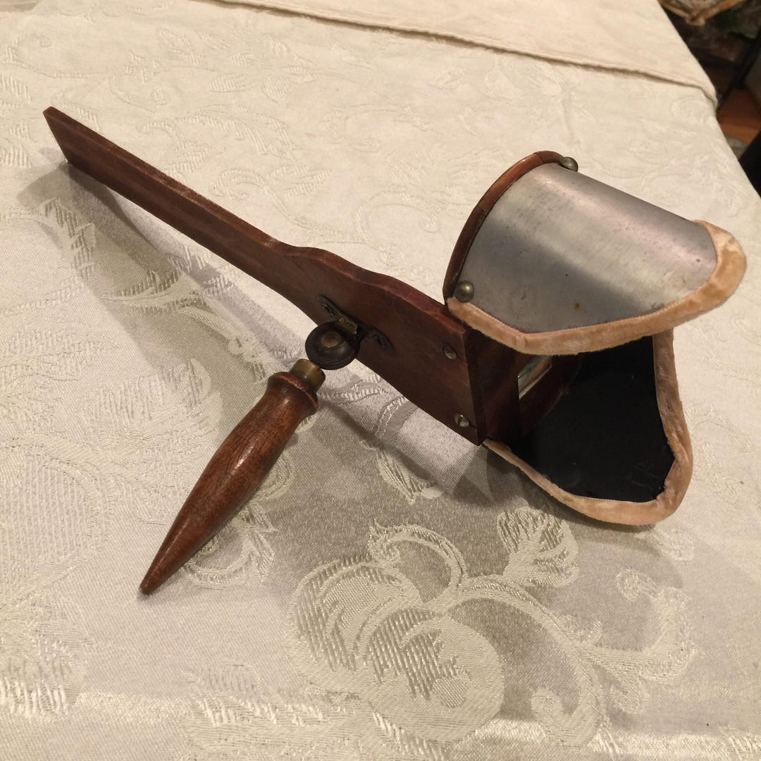 Antique Early 1900s Stereoscopic Viewer W/ Velvet Face Edge. Wood ...