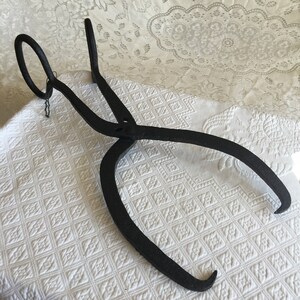 Antique Ice Block Tongs. Wrought Iron Large Ice Tongs for Carrying Big ...