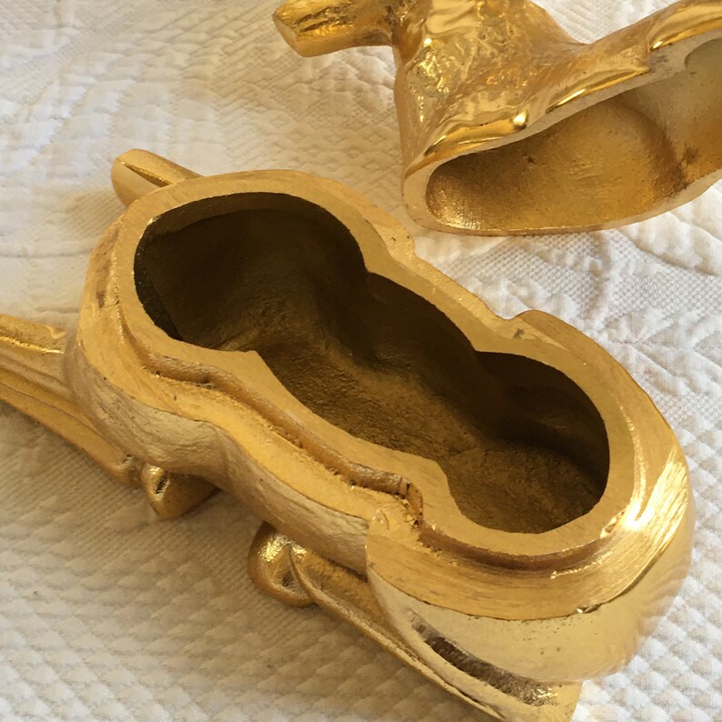 Vintage Brass Reindeer Box Made in India. Gold Brass Box for - Etsy