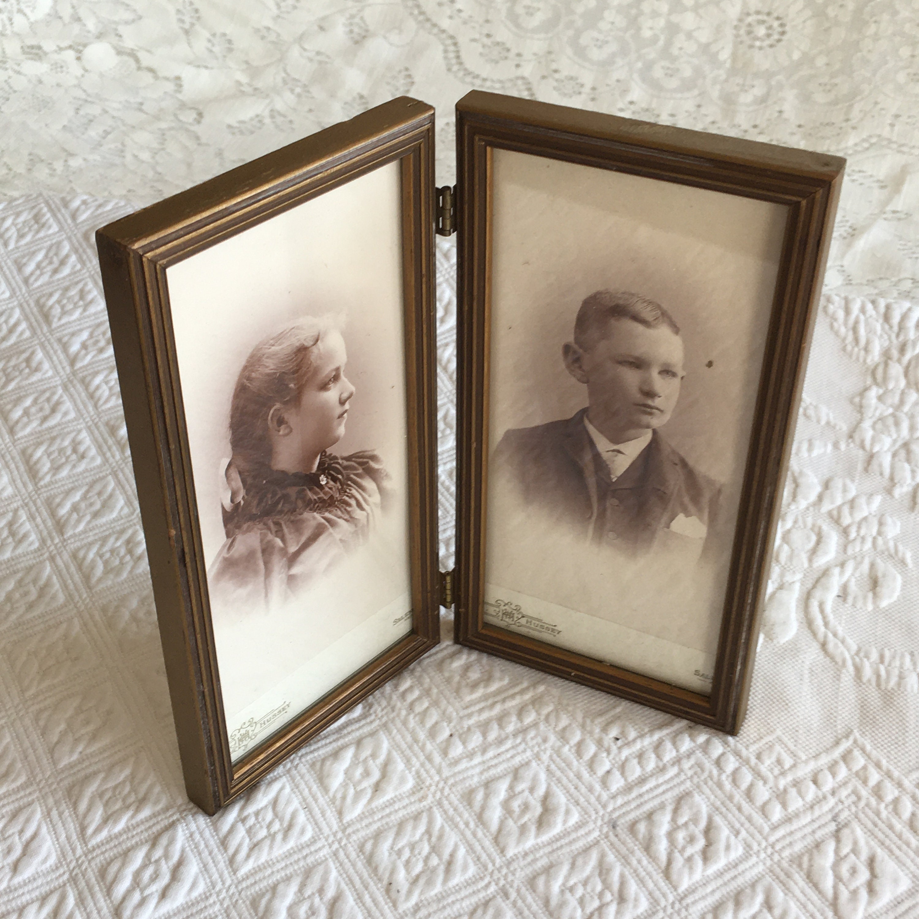 Victorian Wood Frame and Pictures of Children From the Era. | Etsy