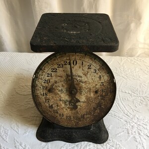 Antique American Family Scale. Primitive and Rustic Kitchen Decoration ...