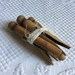 Antique Wooden Clothes Pins. Clothespins in the Primitive Handmade ...