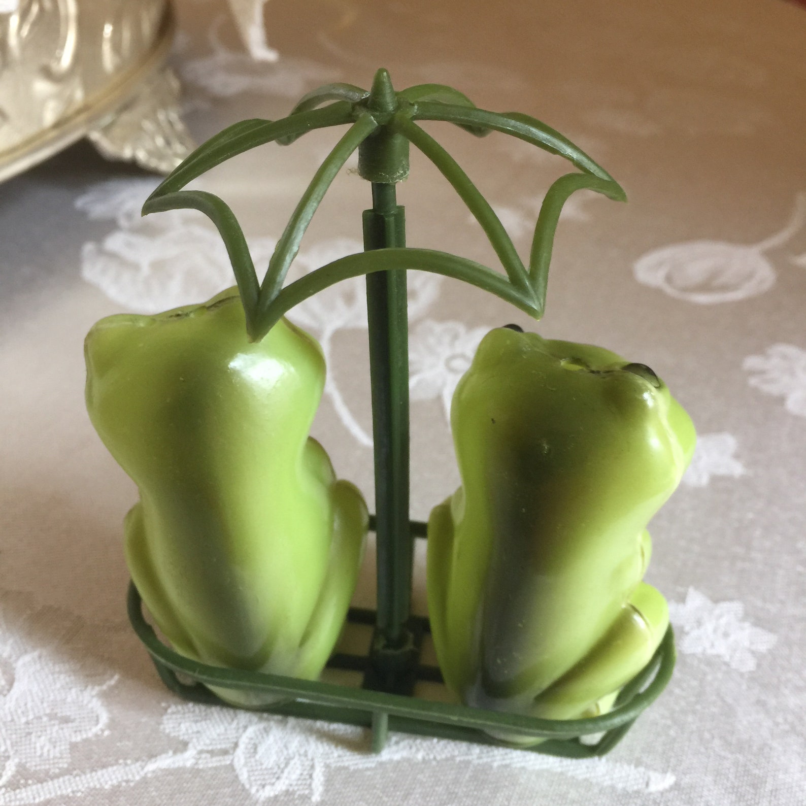 Vintage Plastic Honey Frogs Salt and Pepper Shakers. Boxed Set in ...