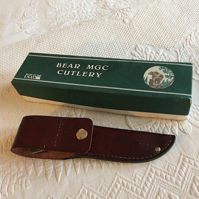 Vintage Bear MGC Fixed Blade 8 Guthook Knife in Heavy | Etsy