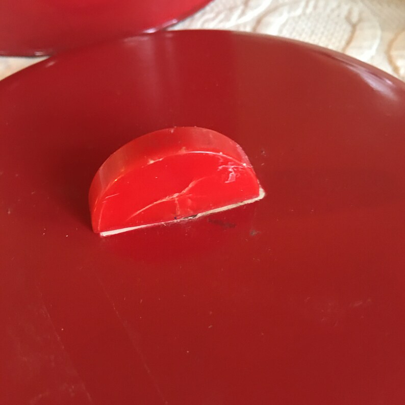 Vintage Red Canister. Metal Kitchen Canister. Could Be From - Etsy