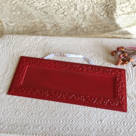 Red Painted Metal Sign. Paint or Mark Temporarily a Message on - Etsy