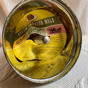 Antique Tin Mold With Lid, Latches and Handle. Beautiful Ridged or ...