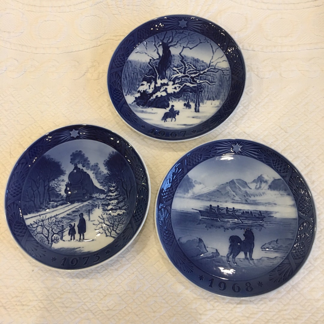 Vintage Royal Copenhagen Denmark Plate. Holes to Hang. Choose One. 1973 ...