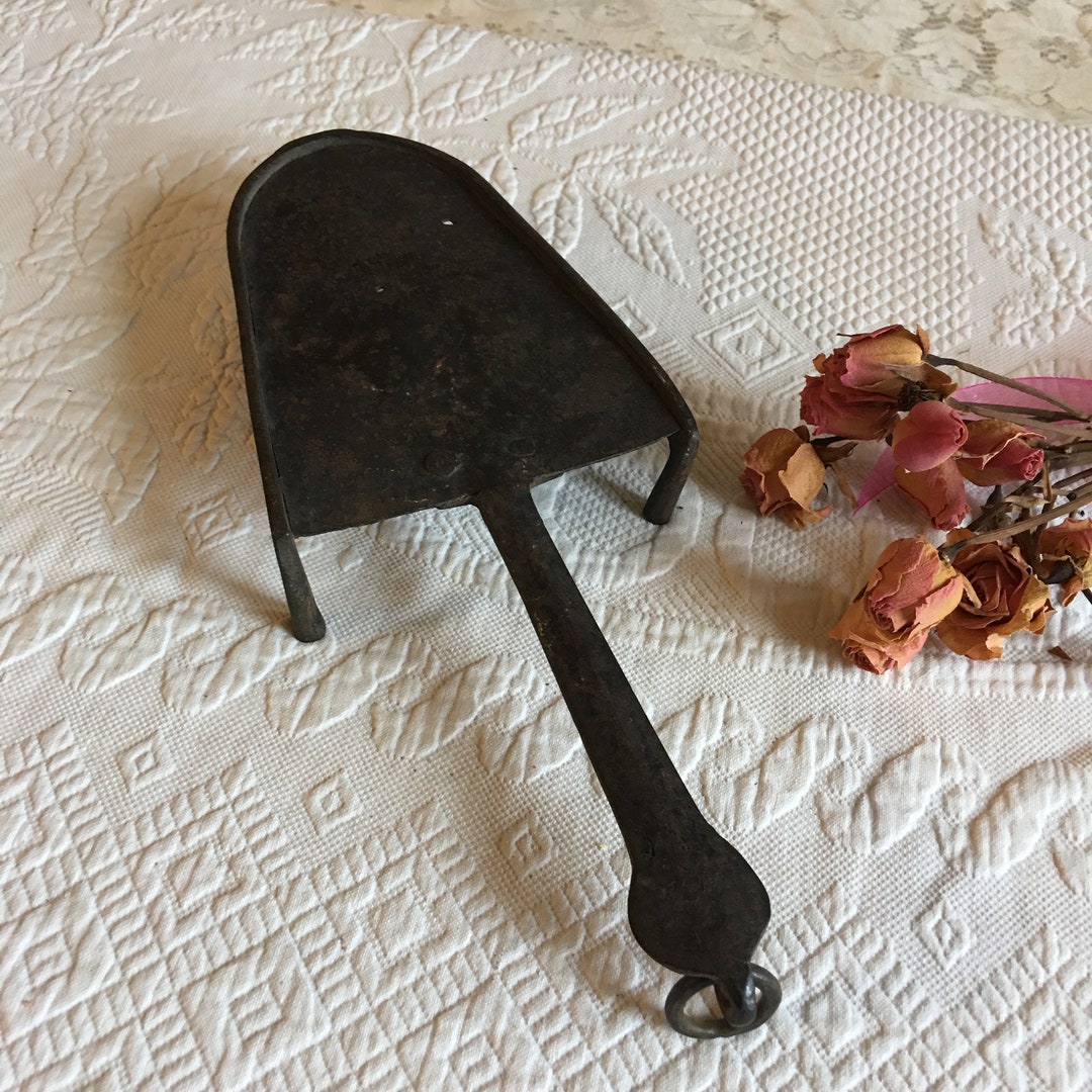 Antique Wrought Iron Stand for Hot Iron on Ironing Board or Table. Set ...