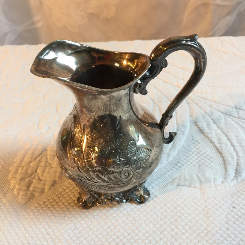 Silver Plate Pitcher - Etsy