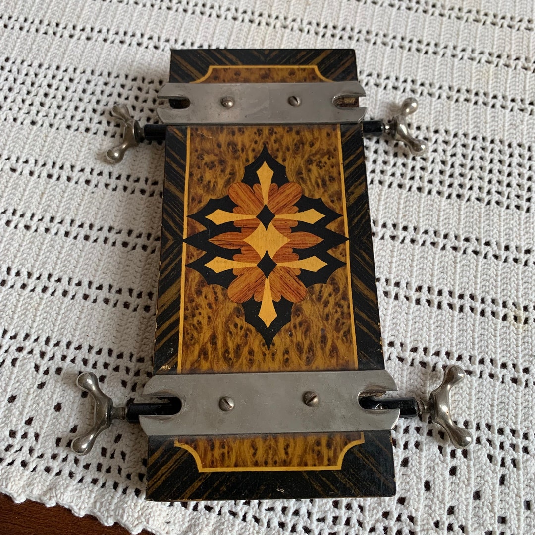 Antique 1920s Tie Press. Inlaid Look Wooden Tie Press or Simple Wood ...