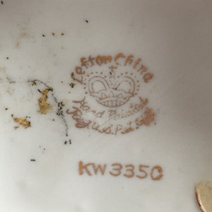 Vintage Lefton German KW3350 Girl With Basket of Flowers Figurine. Hand ...