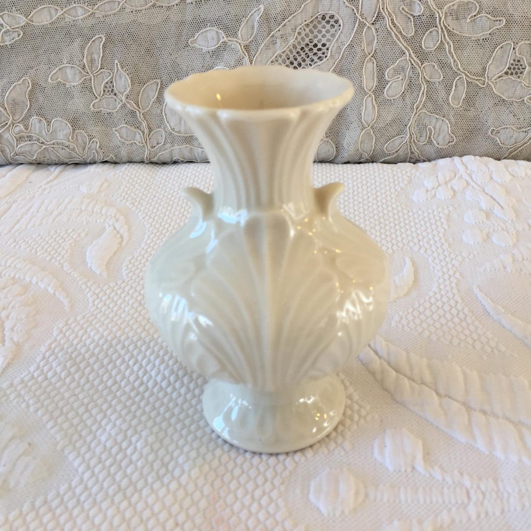 Vintage Lenox Special Leaf Design Pattern Vase. Leaves Come up From the ...