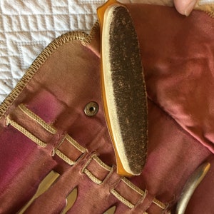 Vintage Celluloid Nail Care Kit in Fabric Snapping Case. Scissors Type ...