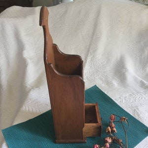 Vintage Primitive Wall Box. Open Space for Long Matches or Other Long ...