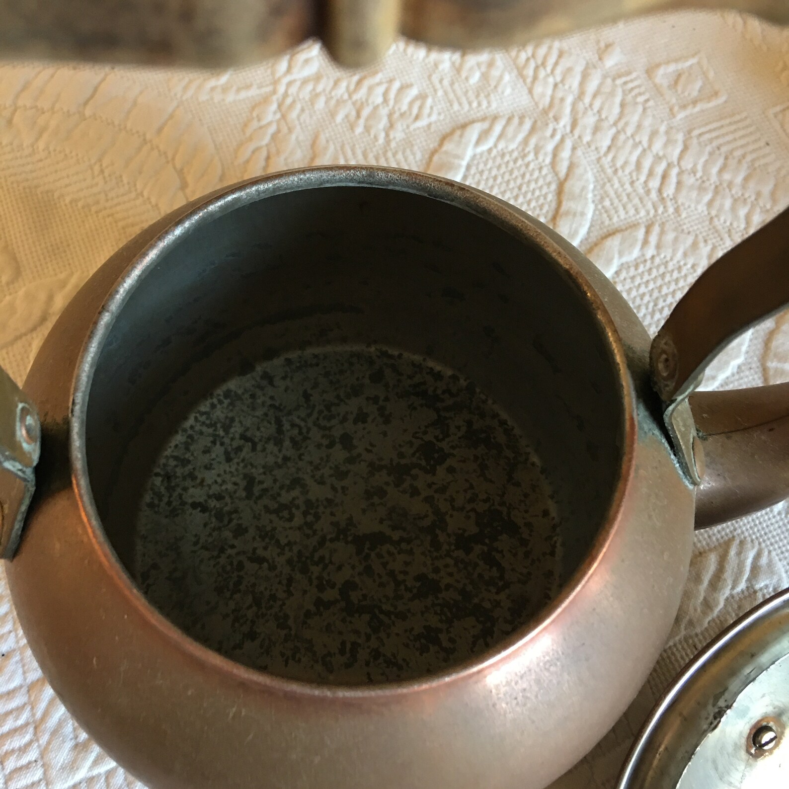 Vintage Small Copper Teapot With Wooden Handle and Knob on - Etsy