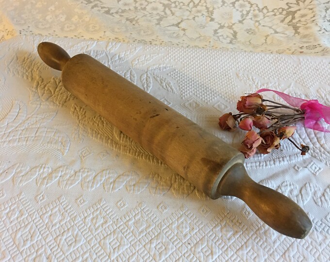 Vintage Large Size Rolling Pin. One Piece Wooden Rolling Pin. Solid ...