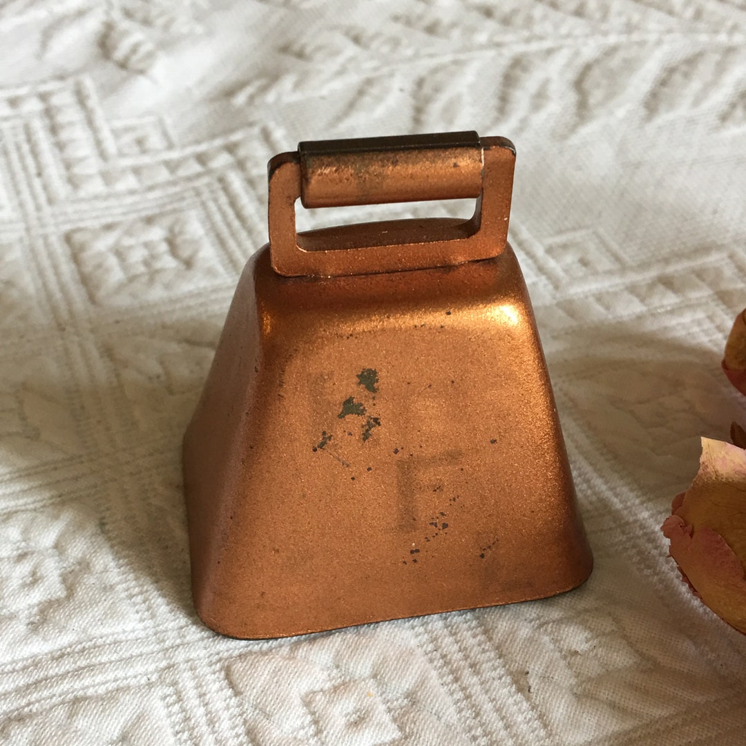 Vintage Copper Bell With Cast Iron Clapper. Square Type Bell. - Etsy