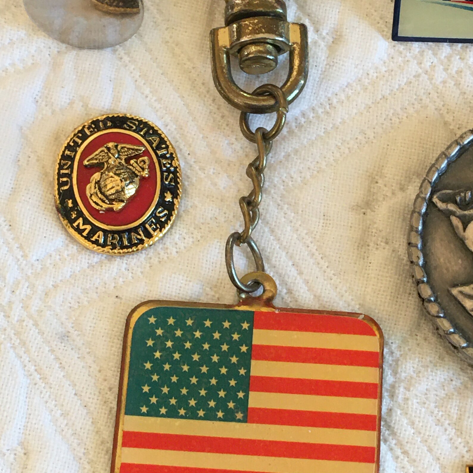 Vintage 10 Piece Collection of Varied Pins and Insignia. Chain | Etsy