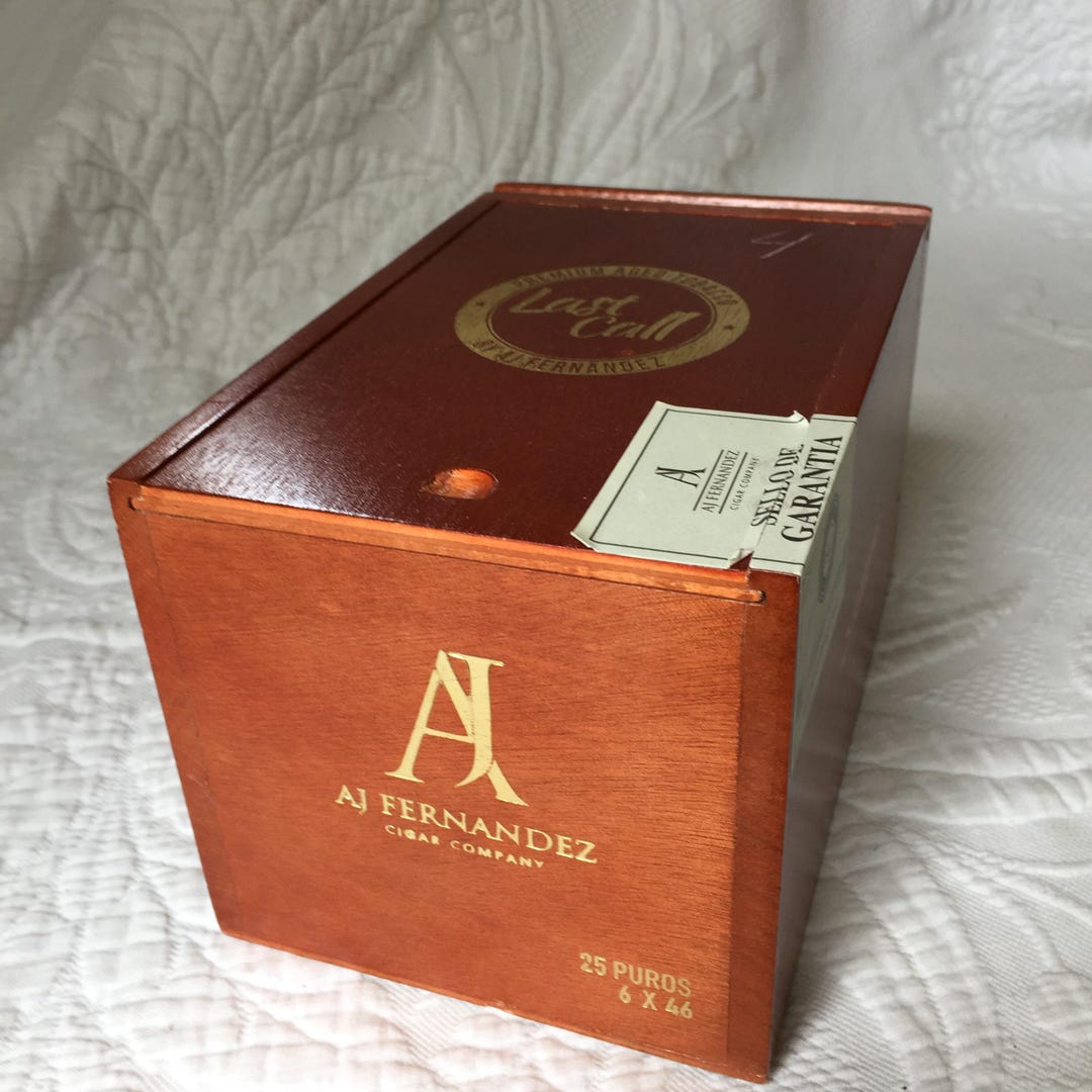 Vintage Last Call Wooden Cigar Box With Slide off Lid. Great for ...