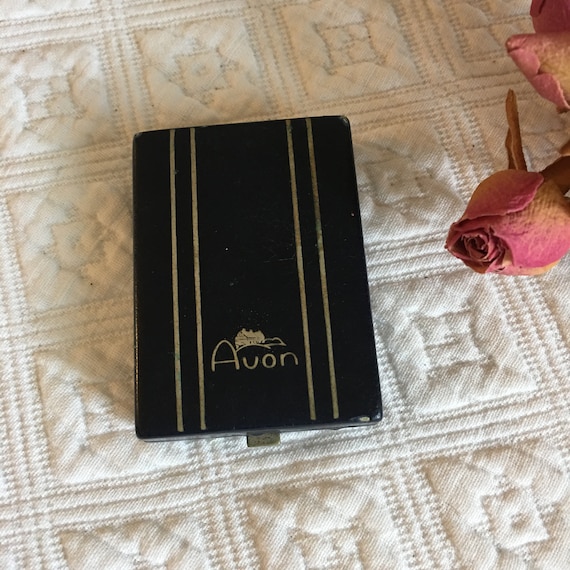Vintage Avon Compact. Hinged Mirror with Face Powder … - Gem
