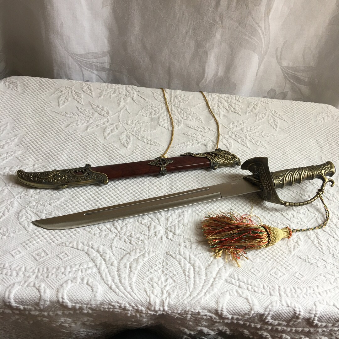 Vintage Tomahawk Sword & Scabbard XL150 Medieval Pirate Sword, 20 1/4 ...