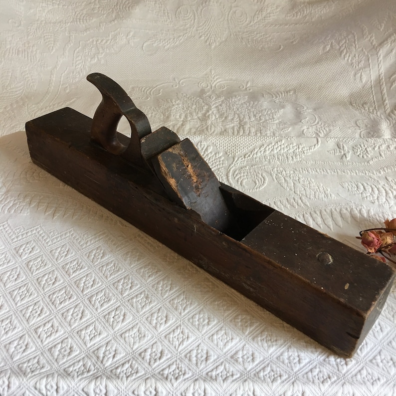 Antique Carpenter's Wood Hand Planer. Blade in Planer. the Handle Was ...