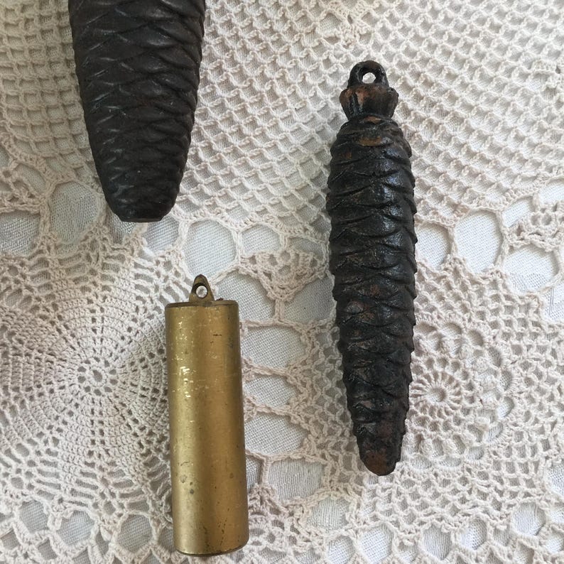 Vintage Cast Iron Pinecone Clock Weights. Usually Used With Grandfather ...