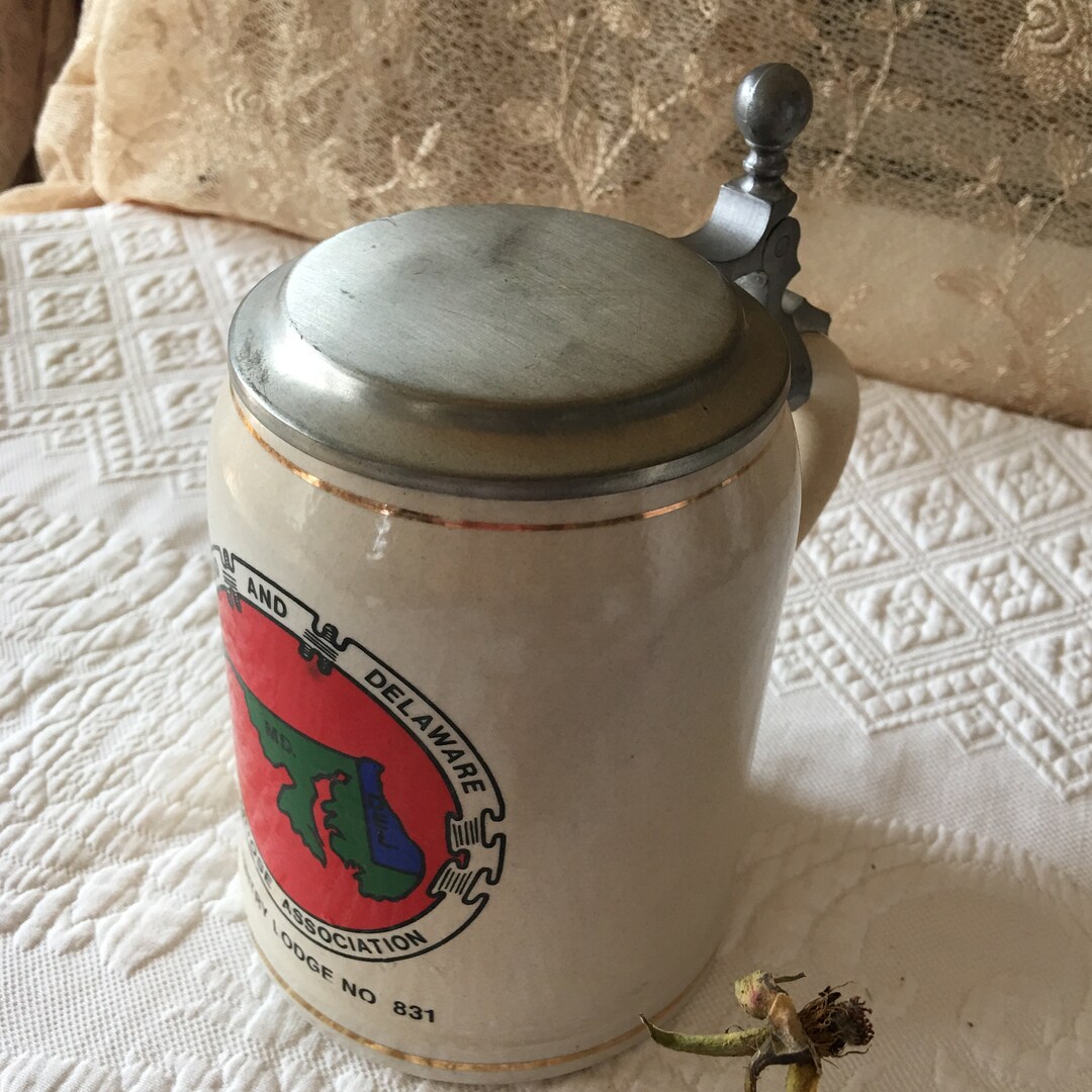 Vintage West German Stein With Maryland and Delaware Moose Asso. Bay ...