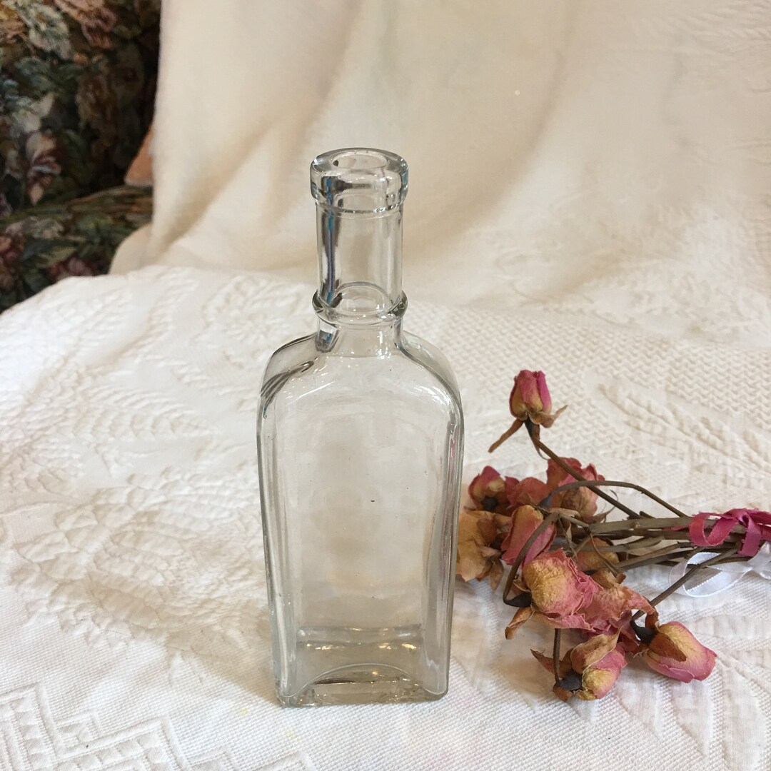 Vintage Antique Medicine Bottle. Great for Bathroom Display. Clear ...