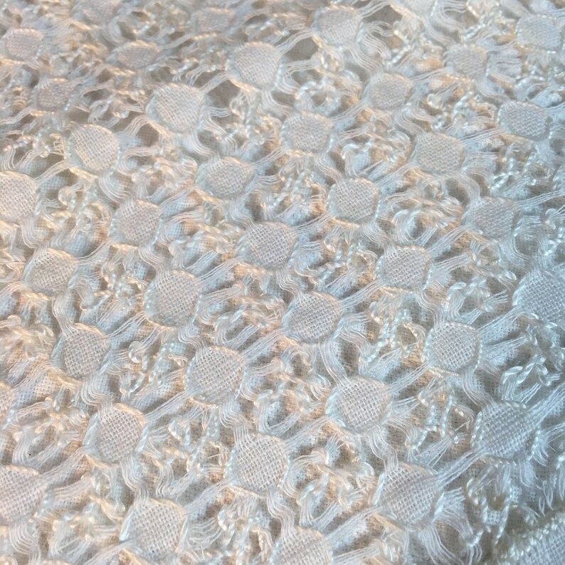 Victorian Pulled Thread Linen Square Pillow Top. Made C. 1906. White ...