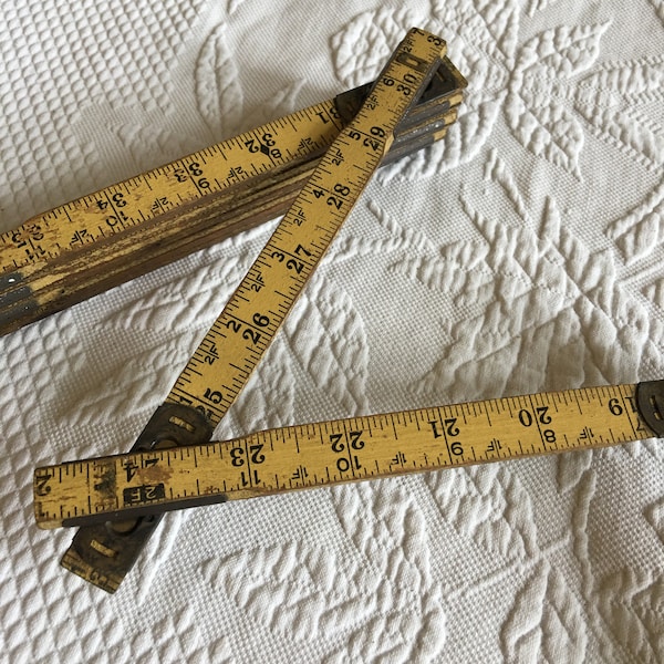 Vintage Wooden Ruler - Etsy