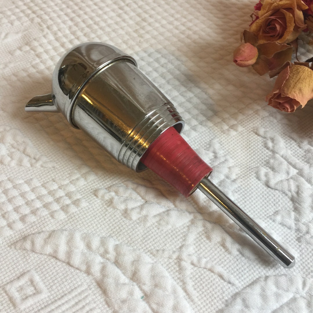 Vintage Bar Alcohol Pouring Spout. Great Bar Accessory. Stainless Steel ...
